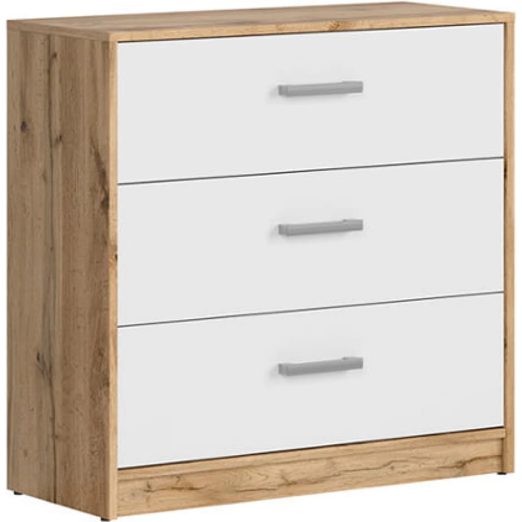 Komoda Matos - Black Red White - Tmnábytek.cz - nábytek z kolekce Matos Bílá / Světlý dub