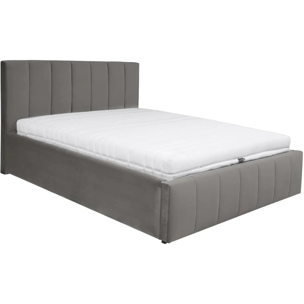 Łóżko 180 Allos - meble z kolekcji Łóżka Tapicerowane Szary Szary