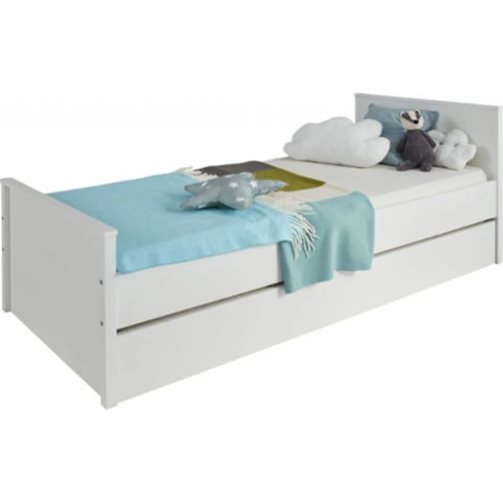 Łóżko 90 Ole - Mebelbos - meble z kolekcji Ole Biały Biały