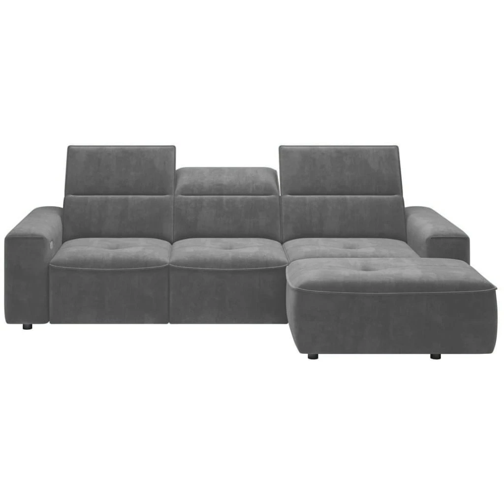 Narożnik prawostronny Colombo Mini z funkcją relax i ... Szary