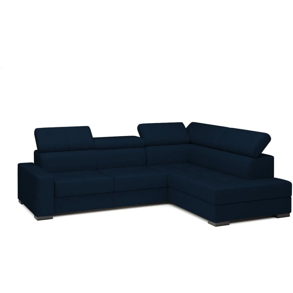 Narożnik prawostronny Molly L z funkcją spania typu delfin i ...