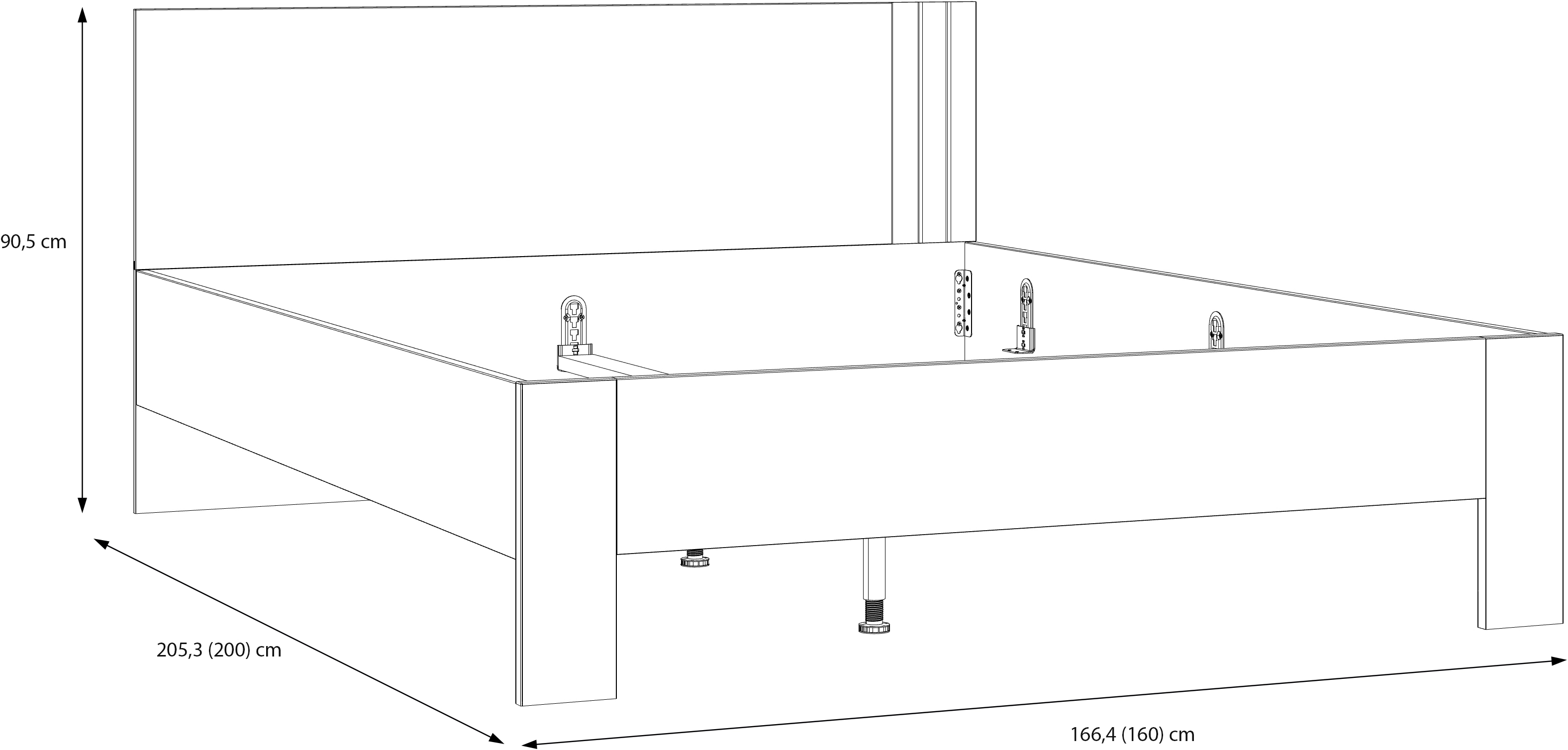 Postel 160x200 Waikato - Forte - Tmnábytek.cz - nábytek z kolekce Waikato