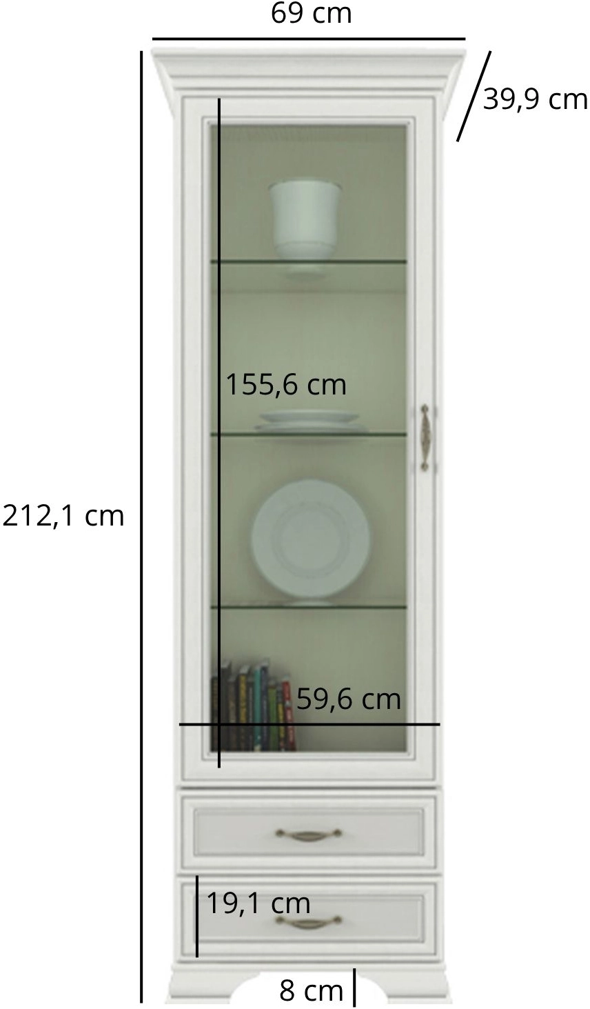 Witryna Tiffany II - Mebelbos - Twojemeble.pl - meble z kolekcji Tiffany II