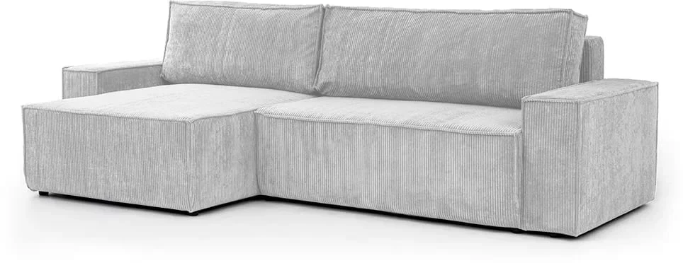 Narożnik lewostronny Flabio Mini z funkcją spania typu DL i pojemnikiem ...