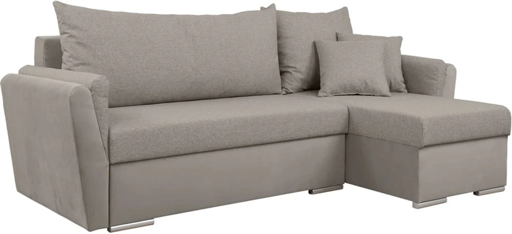 Narożnik lewy/prawy Galun z funkcją spania typu DL i pojemnikiem na pościel