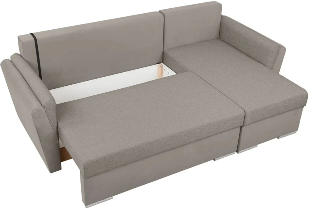 Narożnik lewy/prawy Galun z funkcją spania typu DL i pojemnikiem na pościel