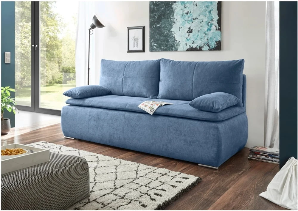 Sofa 3-osobowa Janet z funkcją spania i pojemnikiem - BRW Sofa ...